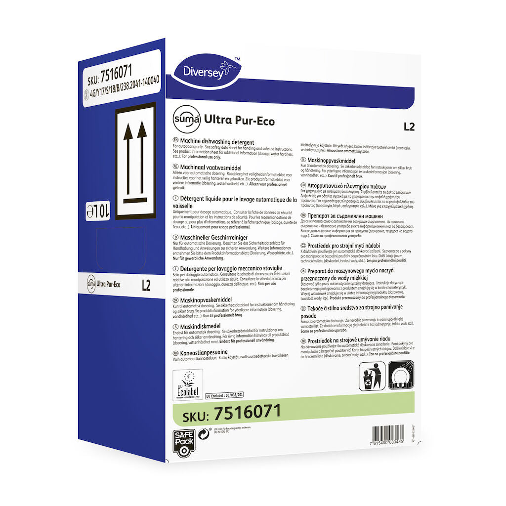 Suma Ultra Pur-Eco L2 10L - Vloeibaar Vaatwasmiddel