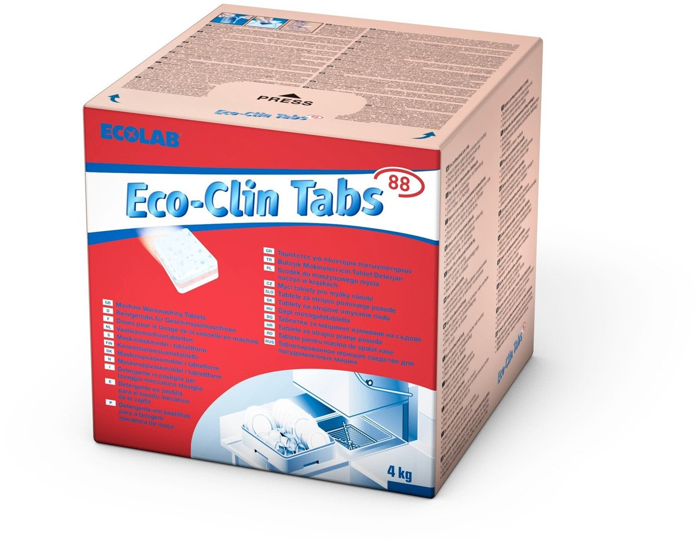 Ecolab Eco-Clin Tabs 88 Vaatwastabletten 200 stuks